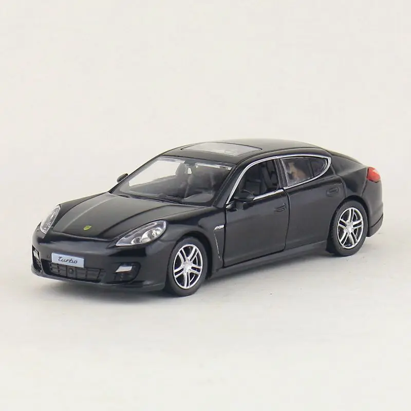 1:36 Porsche Panamera Turbo Model Scale Metal Diecast Miniature Pullback Vehicle Collection Xmas ...