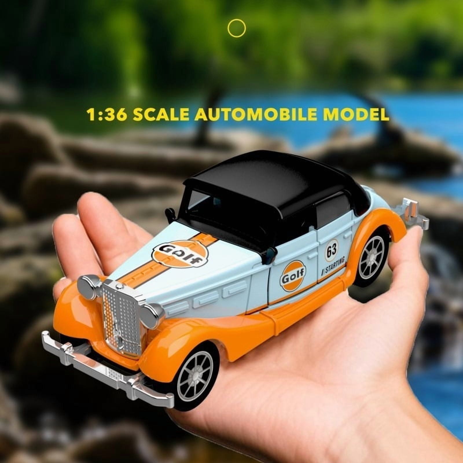 1/36 Scale, Metal Pull Back Action Drives Car Forward Car, Model Toy ...