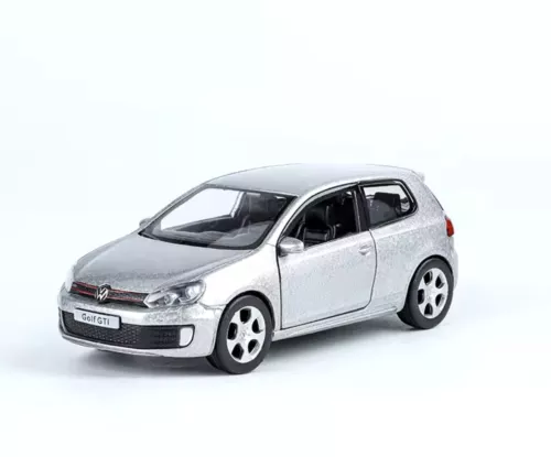 1:36 Volkswagen VW Golf GTI Silver Pull Back Car Model Car Metal Alloy ...