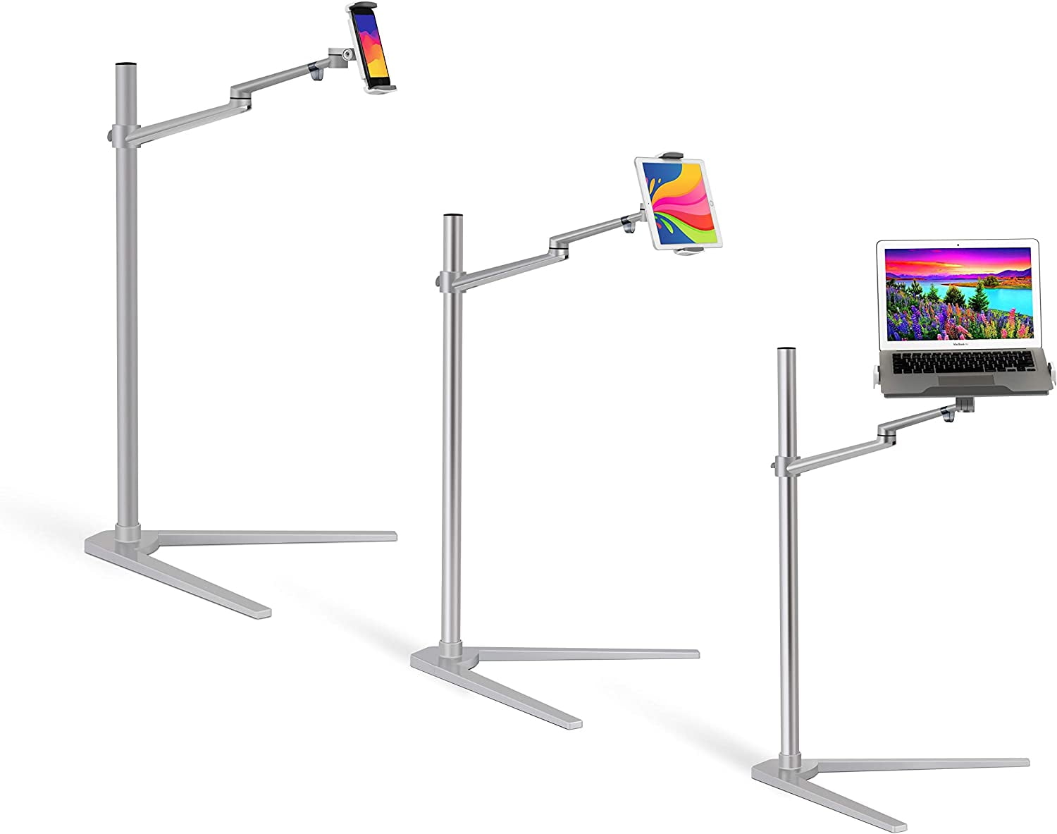 in 1 360 Degree Rotating Height Adjustable Laptop Tablet Stand for Bed ...