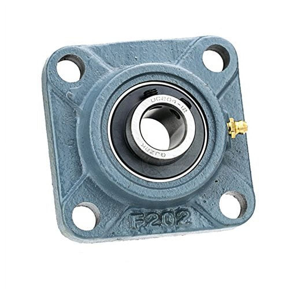 1.375 in Square Flange Units Cast Iron UCF207-22 Mounted Bearing UC207 ...