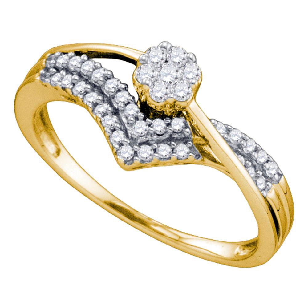1/3CT-DIA FLOWER BRIDAL RING - Walmart.com