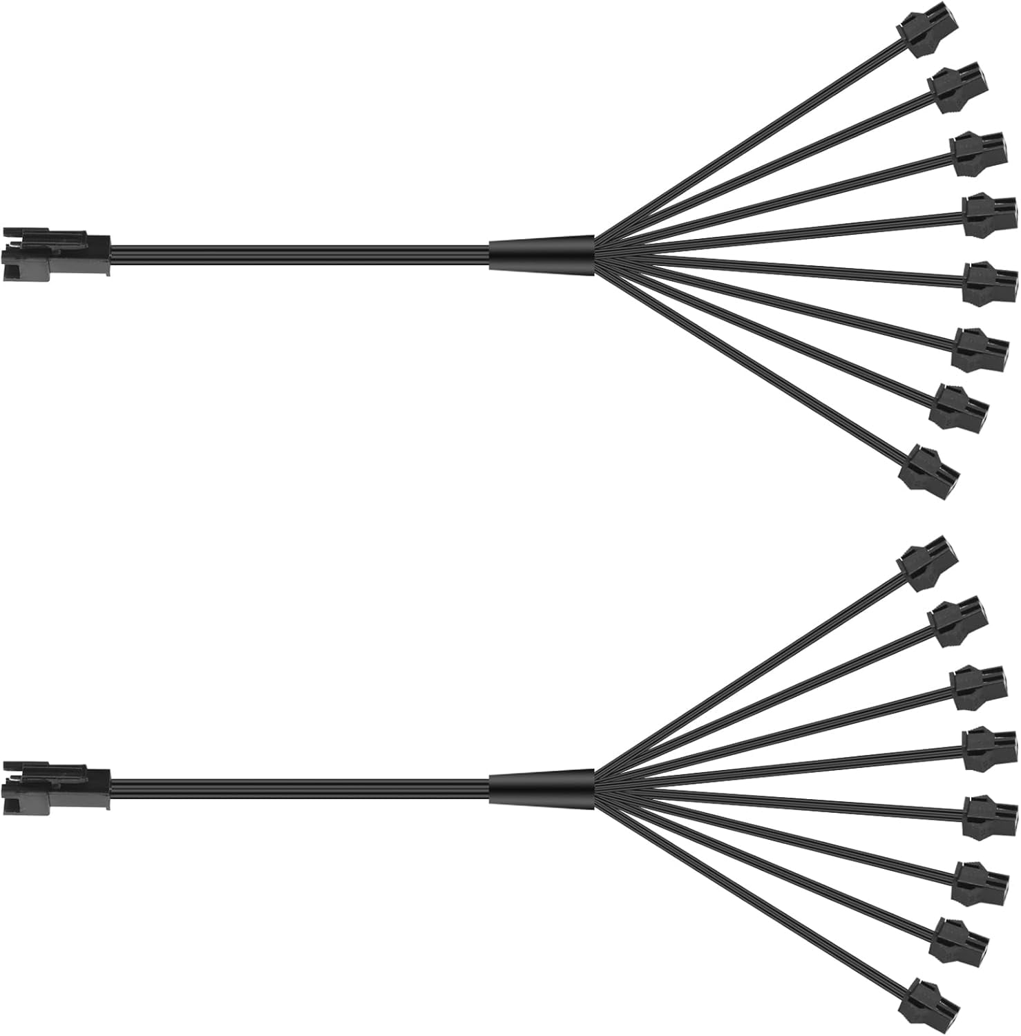 1.3Ft El Wire Extension Cable, 2-Pin EL Wire Splitter 8 Way, El Wire ...