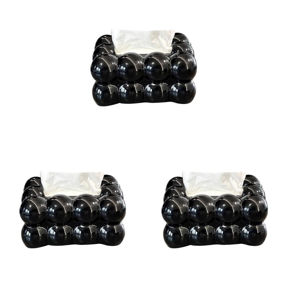 1-3PC Tissue Box Case Holder Facial Paper Organizer Dispenser Bubble ...