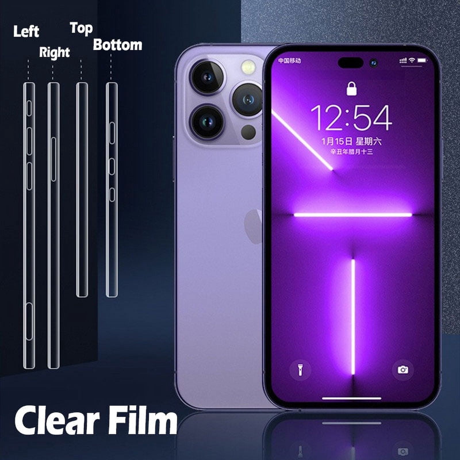 1-3PCS Hydrogel Side Film For iPhone 15 Pro Max 14 Plus 13 12 mini ...