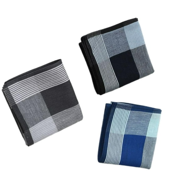1/3PCS Men's Cotton Handkerchiefs Traditional Style Reusable Soft And ...