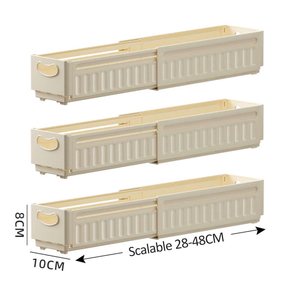 1/3PCS Retractable Drawer Organizer Adjustable Cabinet Storage Box ...