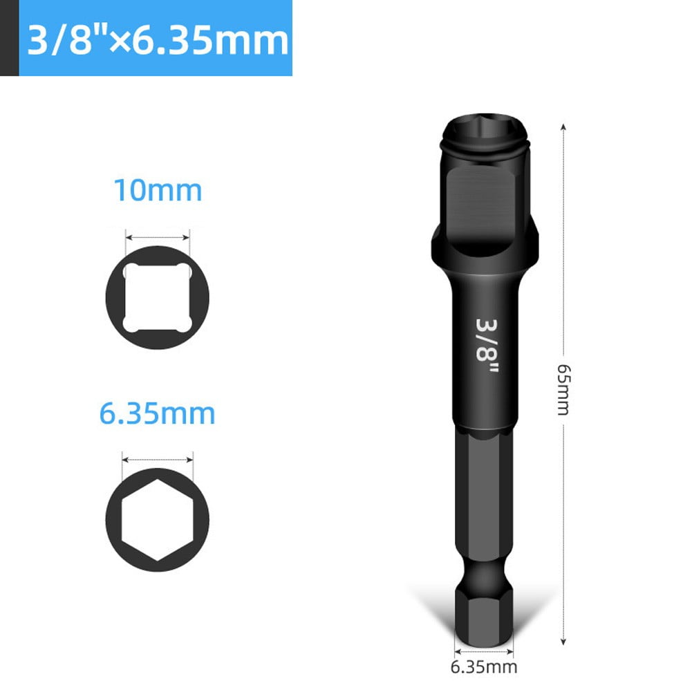 1/3Pc Extension Screwdriver Drill Bit Holder 1/2 3/8 1/4In 2-In-1 Quick ...