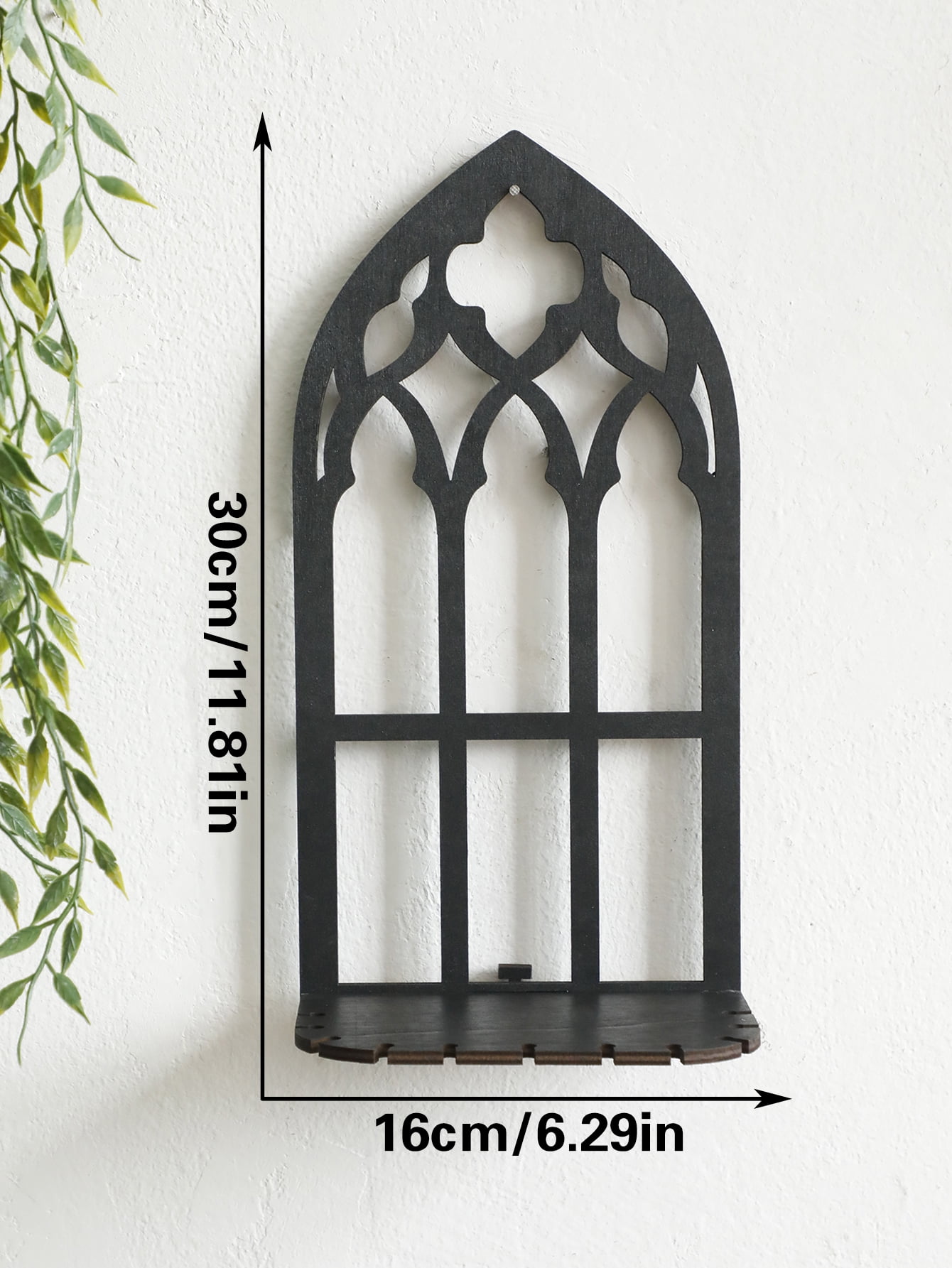 1/3Pc Gothic Wooden Hollow Wall Decoration Wall Decor Vintage Cathedral ...