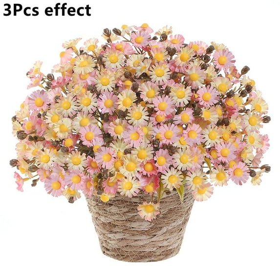 1/3Pcs 33cm Artificial Autumn Flowers Fake Silk Small Daisy Bouquet ...