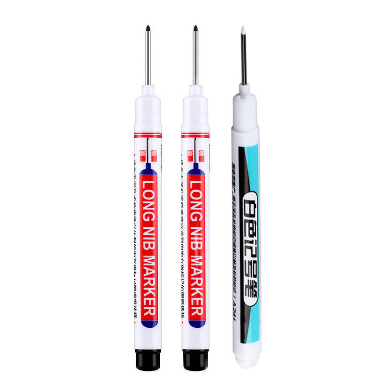 1-3Pcs/Set Oily Long Head Tile Marker Pens Woodworking Multi-purpose ...