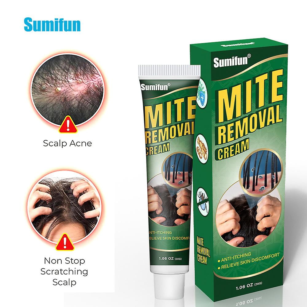 1-3X New Mite Removal Ointment Anti-Itching Plaster Kill Head Lice Skin ...