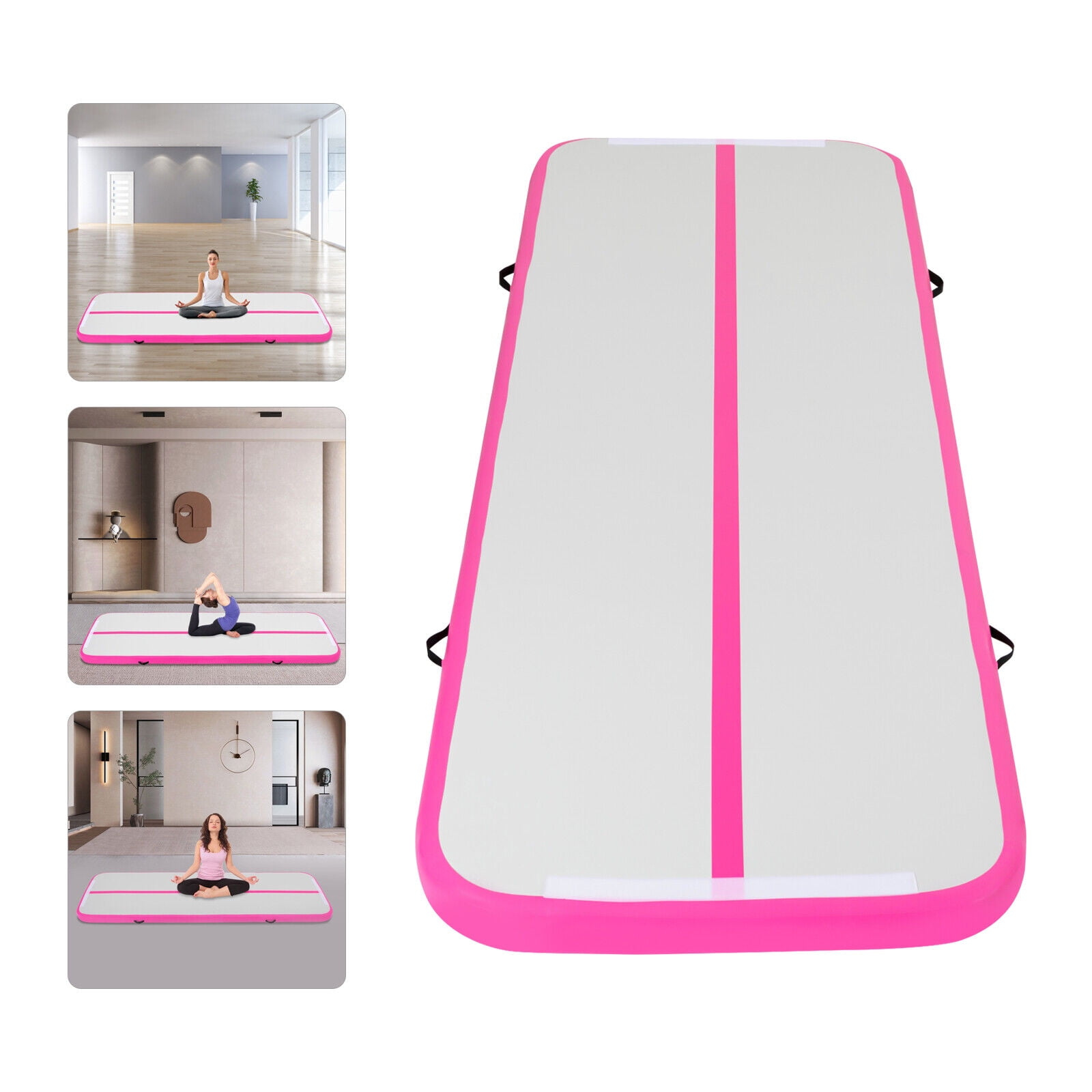 1*3m/3.2*9.8ft Yoga Gym Inflatable Tumbling Gymnastics Mat Training W ...