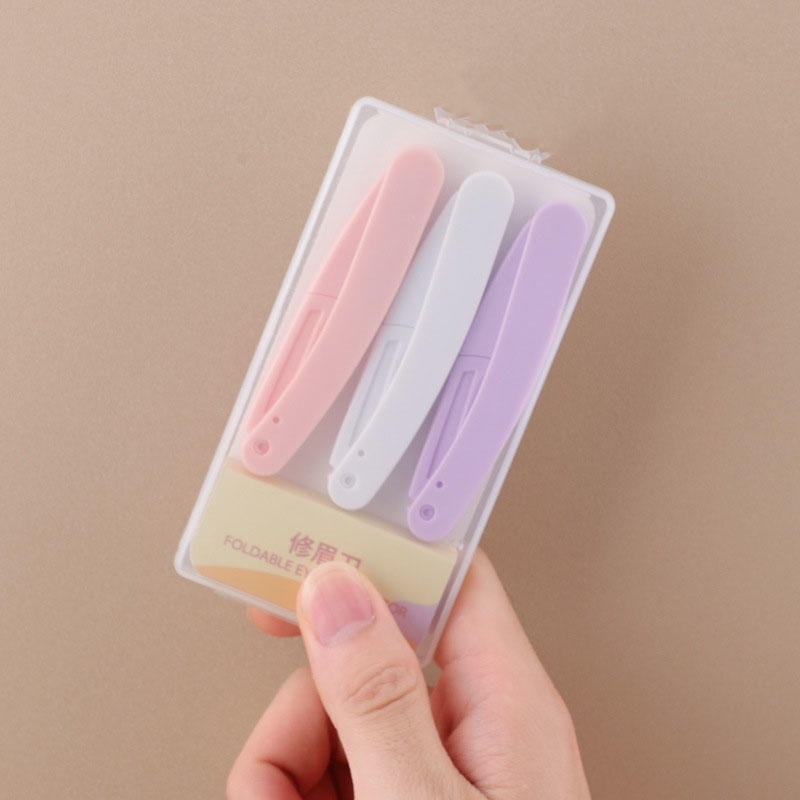1/3pc Safe Folding Ladies Face Shaver Eyebrow Trimmer Blade Anti ...