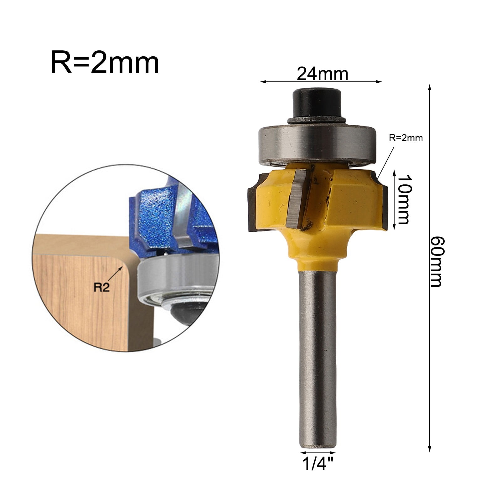 1/3pcs 4 Flutes Router Bit 4-Tooth Edge Banding Cutter Engraving ...