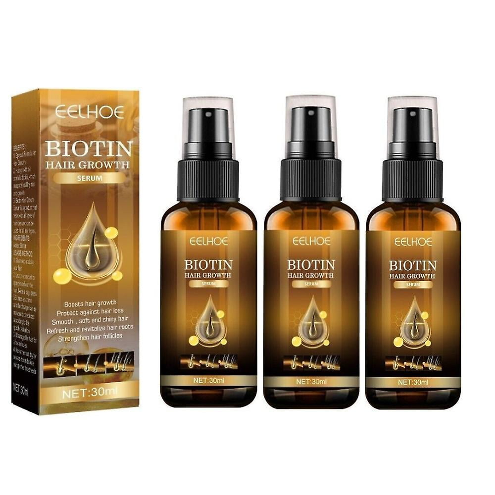 1-3pcs Biotin Hair Growth Spray Anti Hair Loss Fast Regrowth Scalp ...