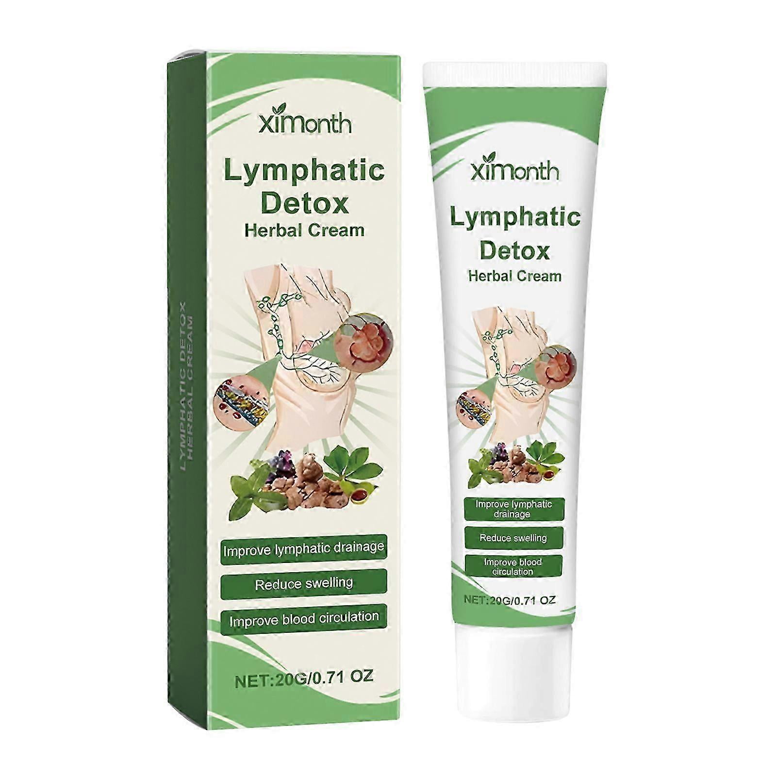 1-3pcs Lymphatic Drainage Herbal Care Cream Anti-swelling Natural ...
