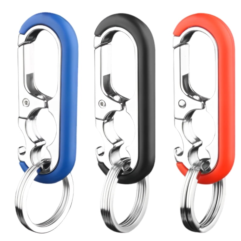 1/3pcs Stainless Keychain Hook Steel Buckle Bottle Opener Carabiner ...