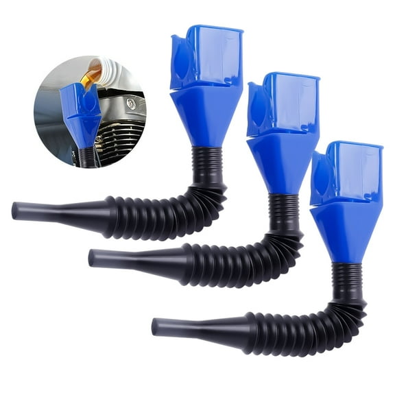 DODAMOUR Automotive Funnels Set of 4, Plastic Fuel Funnel with Long ...