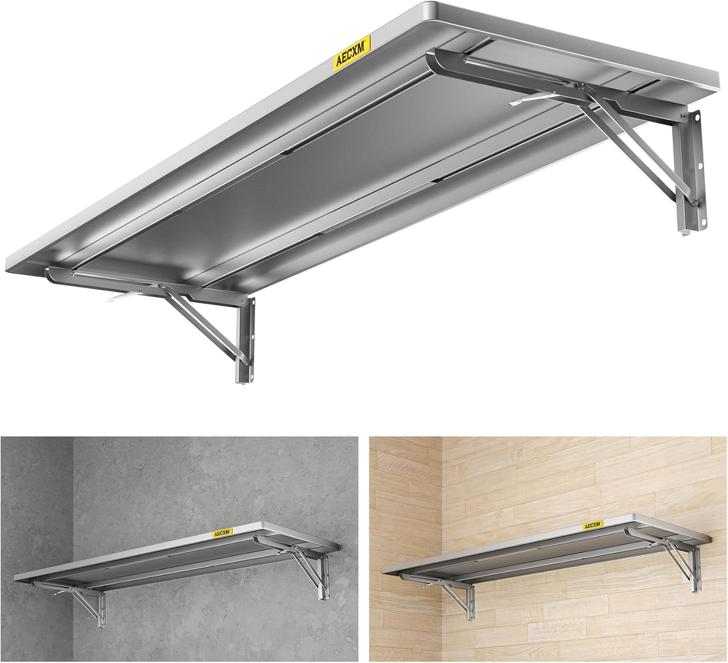 1.3x4ft Adjustable Rail Type Folding Storage Rack Shelf, Suitable for ...