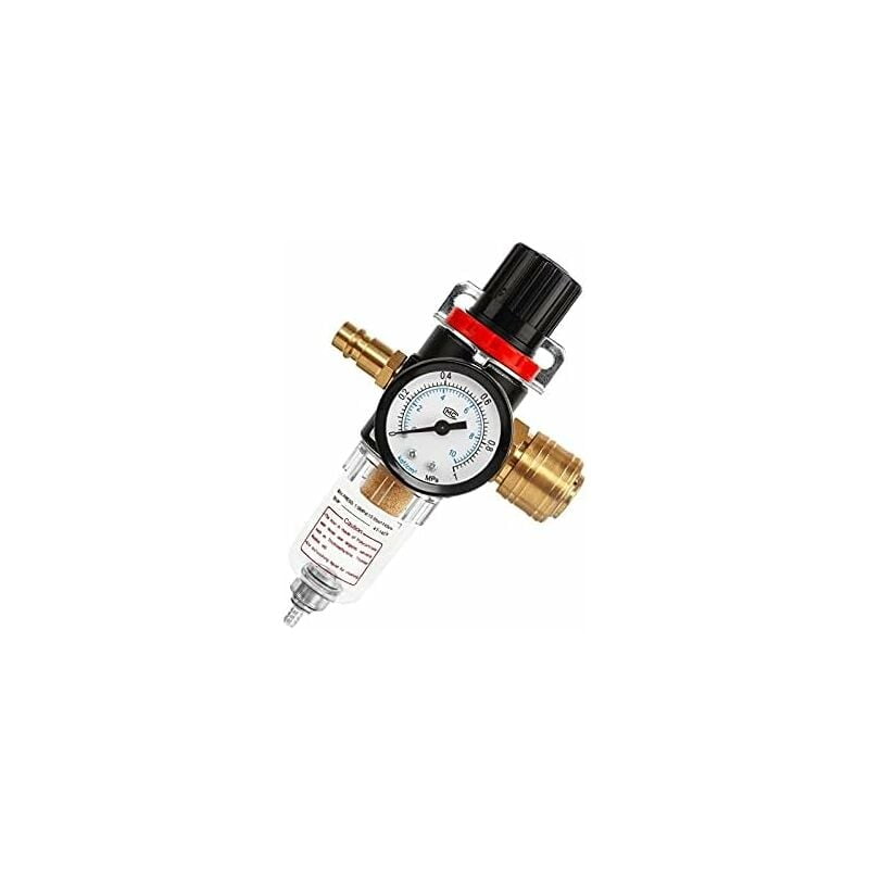 1/4 1/4 Air Regulator, Compressor Air Filter Regulator, Moisture Trap ...