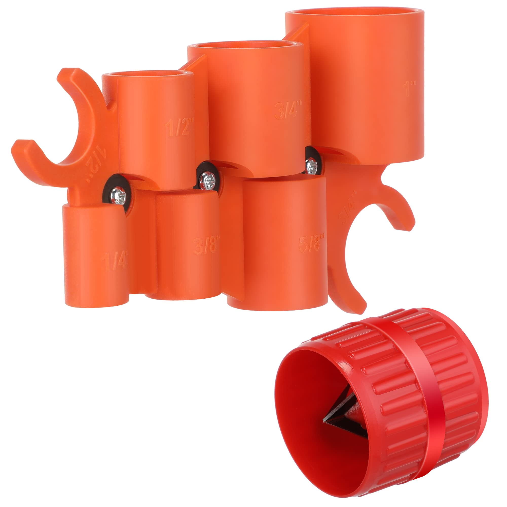 1/4'' - 1'' Depth Gauge and Pipe Deburring Tool Kit, 1/8'' to 1-5/8 ...