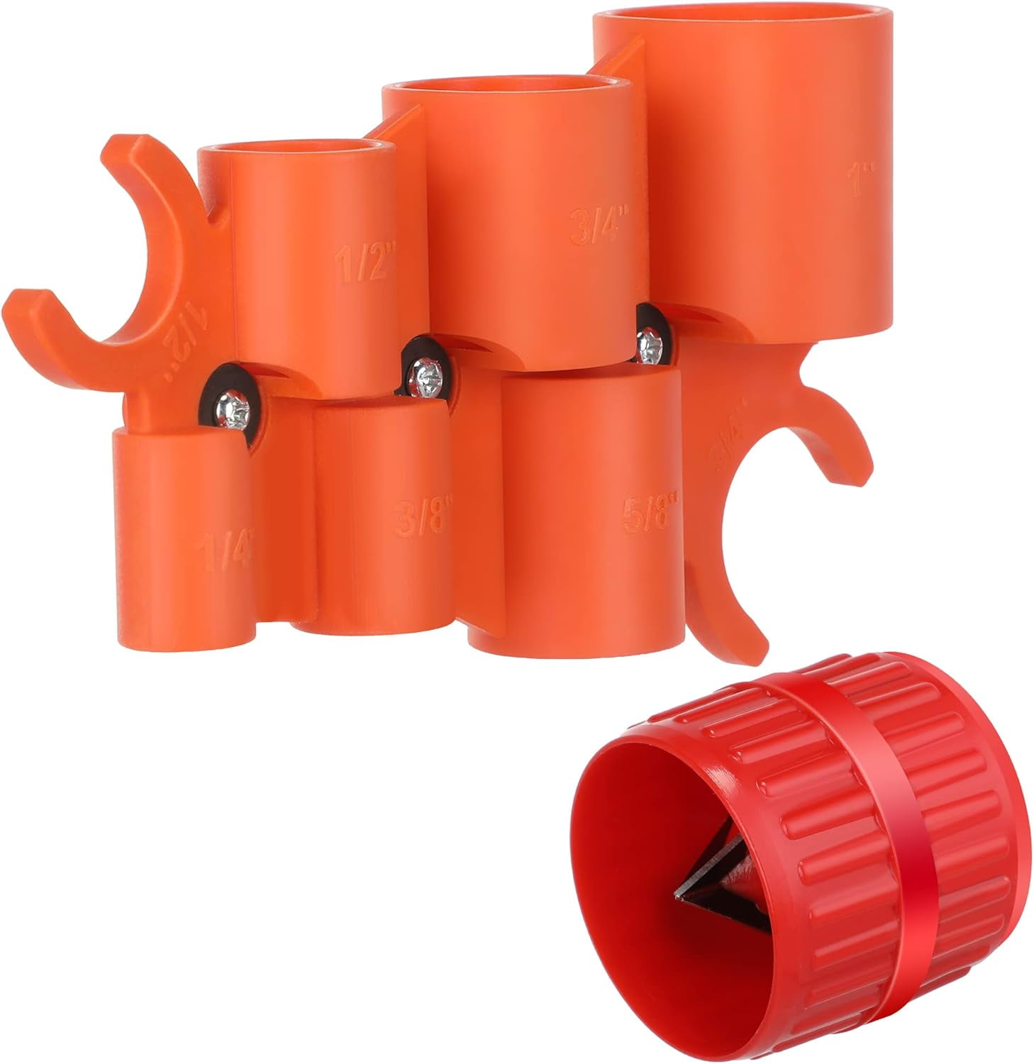 1/4'' - 1'' Depth Gauge and Pipe Deburring Tool Kit, 1/8'' to 1-5/8 ...