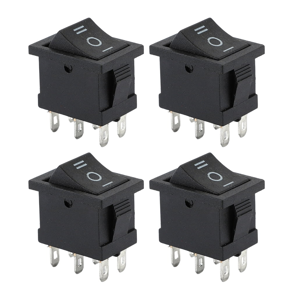 1/4/10Pcs Marine Boats Rocker Switches 6 Pin 250V 6A 125V 10A Rocker ...
