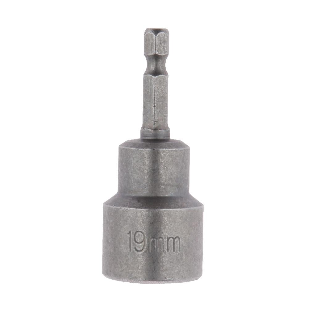 1/4 19mm Drill Bit Socket Nut Driver Set Adapter Tool - Walmart.com