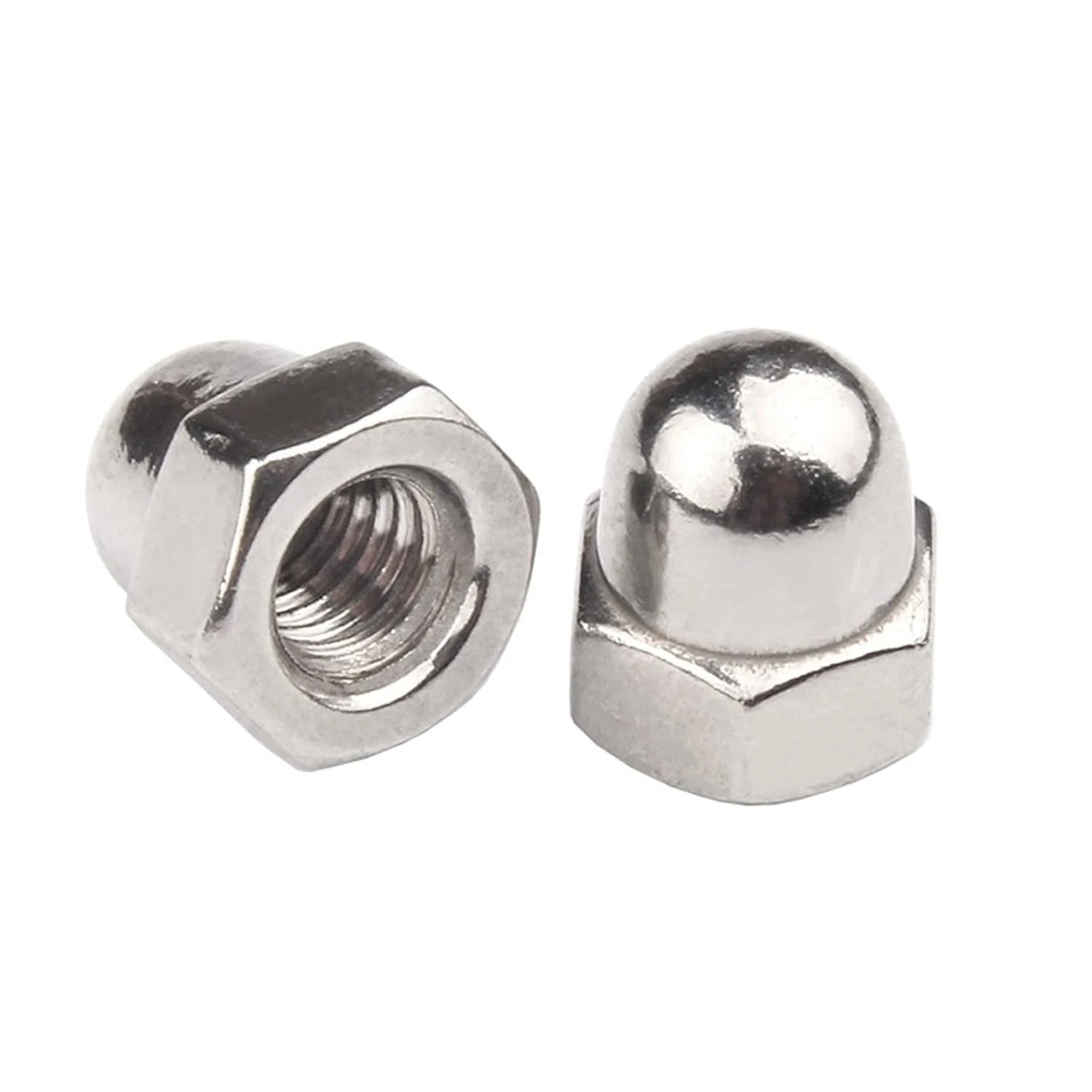 1/4"-20 Acorn Cap Nuts, Stainless Steel 18-8 (304) Acorn Cap Nuts ...