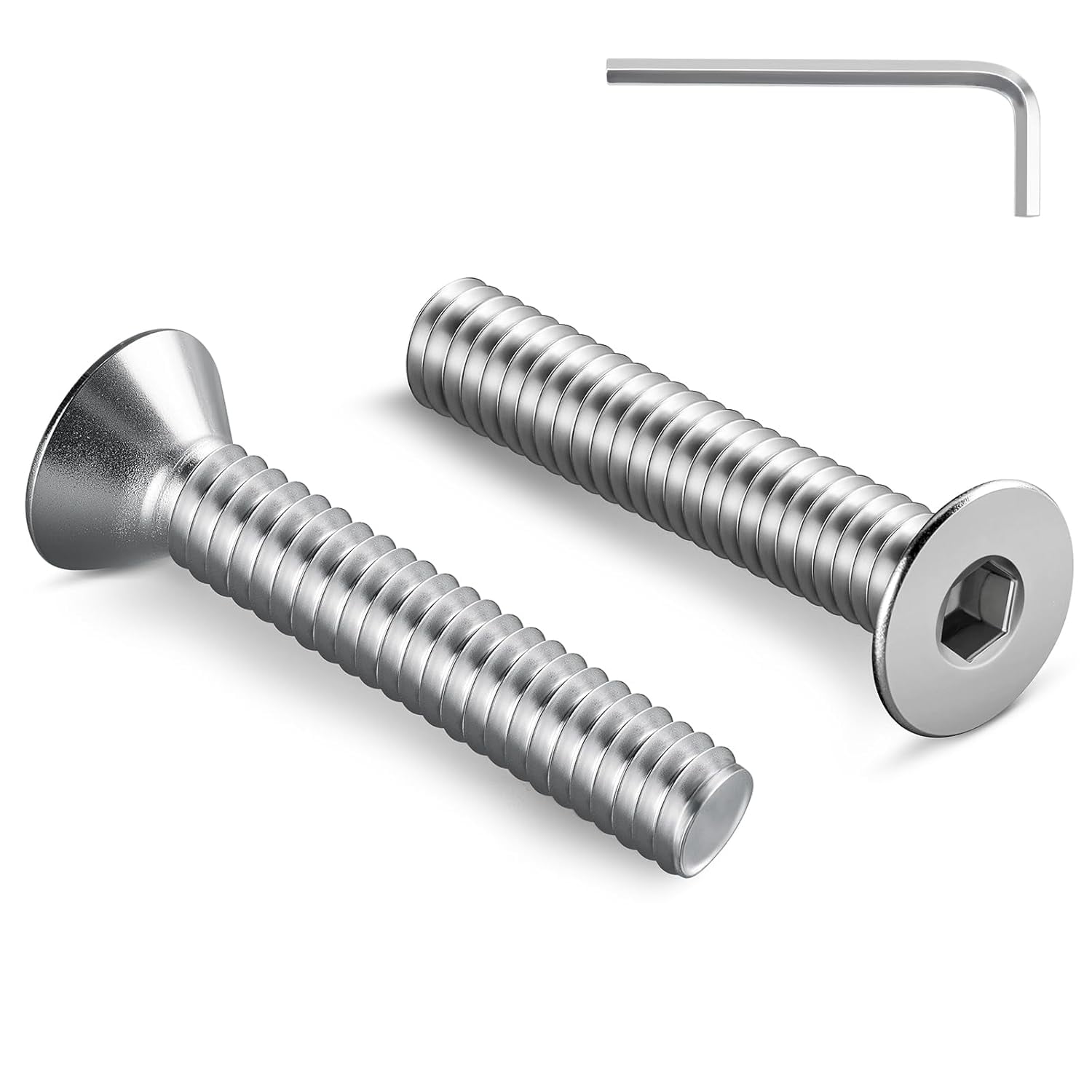 1/4-20 Bolt, 1/4-20 x 1-1/4 Inch Flat Socket Head Screws 15Pcs, 304 ...