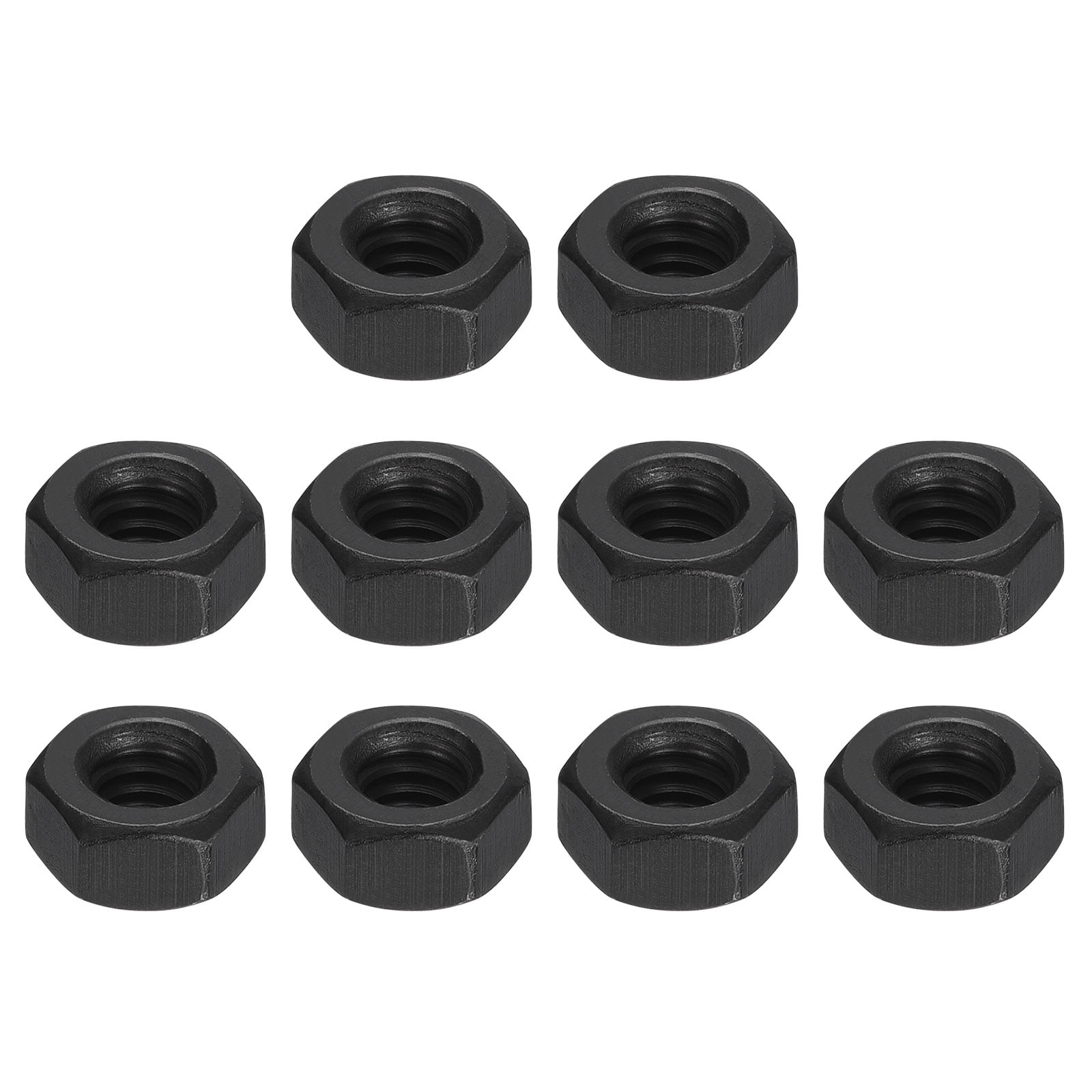 1/4-20 Hex Nuts, Carbon Steel Grade 8.8 Black Oxide Hexagon Nut for ...