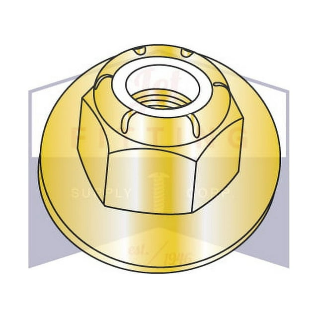 1/4-20 Nylon Insert Hex Lock Nut (Stop Nut) | Grade 8 | Flange Style ...