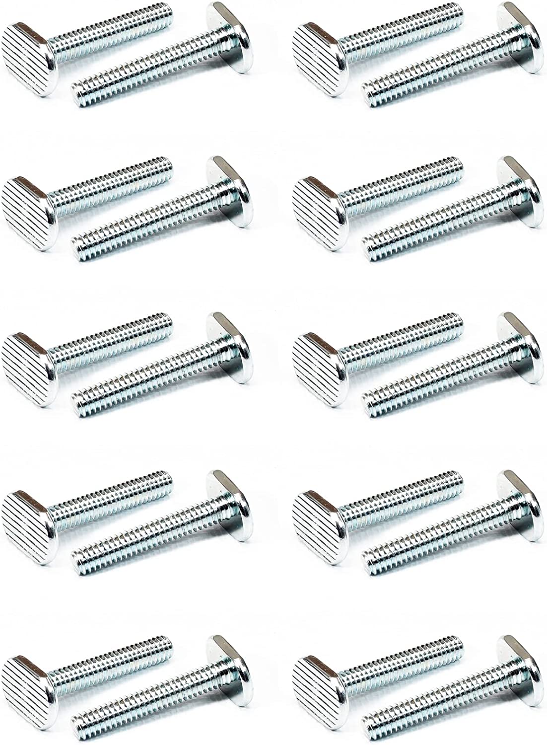 1/4"-20 T Track Bolts 20 Pack for T Track, 1-1/2 Inch Long T Slot Bolts ...