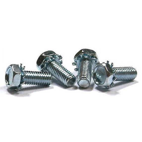 1/4-20 x 1/2" SEMS Screws / External Tooth Washer / Unslotted / Hex ...