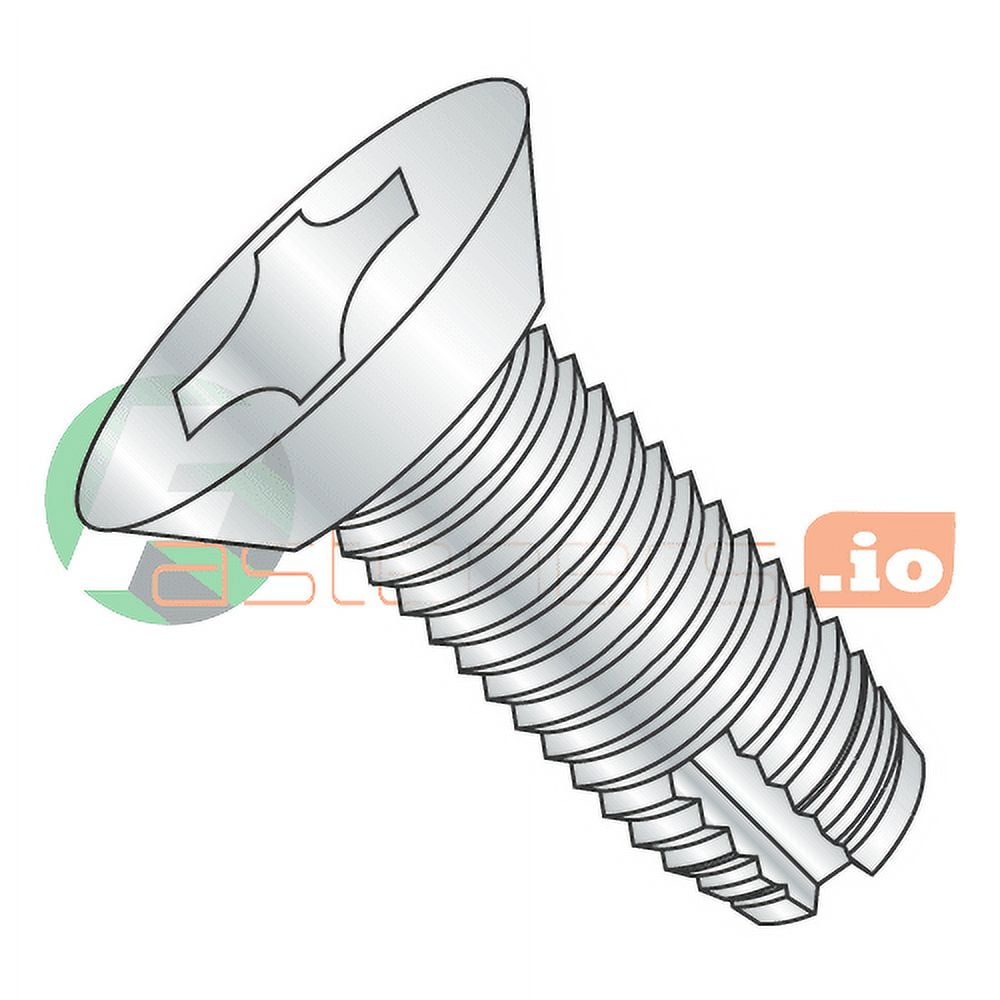 1/4-20 x 1/2" Type 1 Thread Cutting Screws / Phillips / Flat Undercut ...