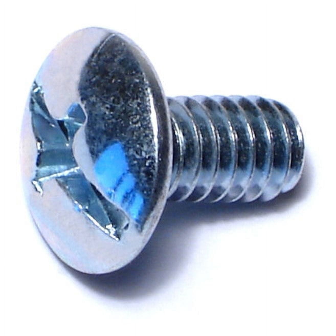 1/4"-20 x 1/2" Zinc Plated Steel Coarse Thread Combo Truss Head Machine ...