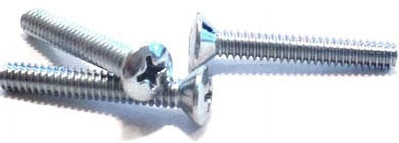 1/4-20 x 1" Machine Screws / Phillips / Oval / Steel / Zinc - 3000 ...