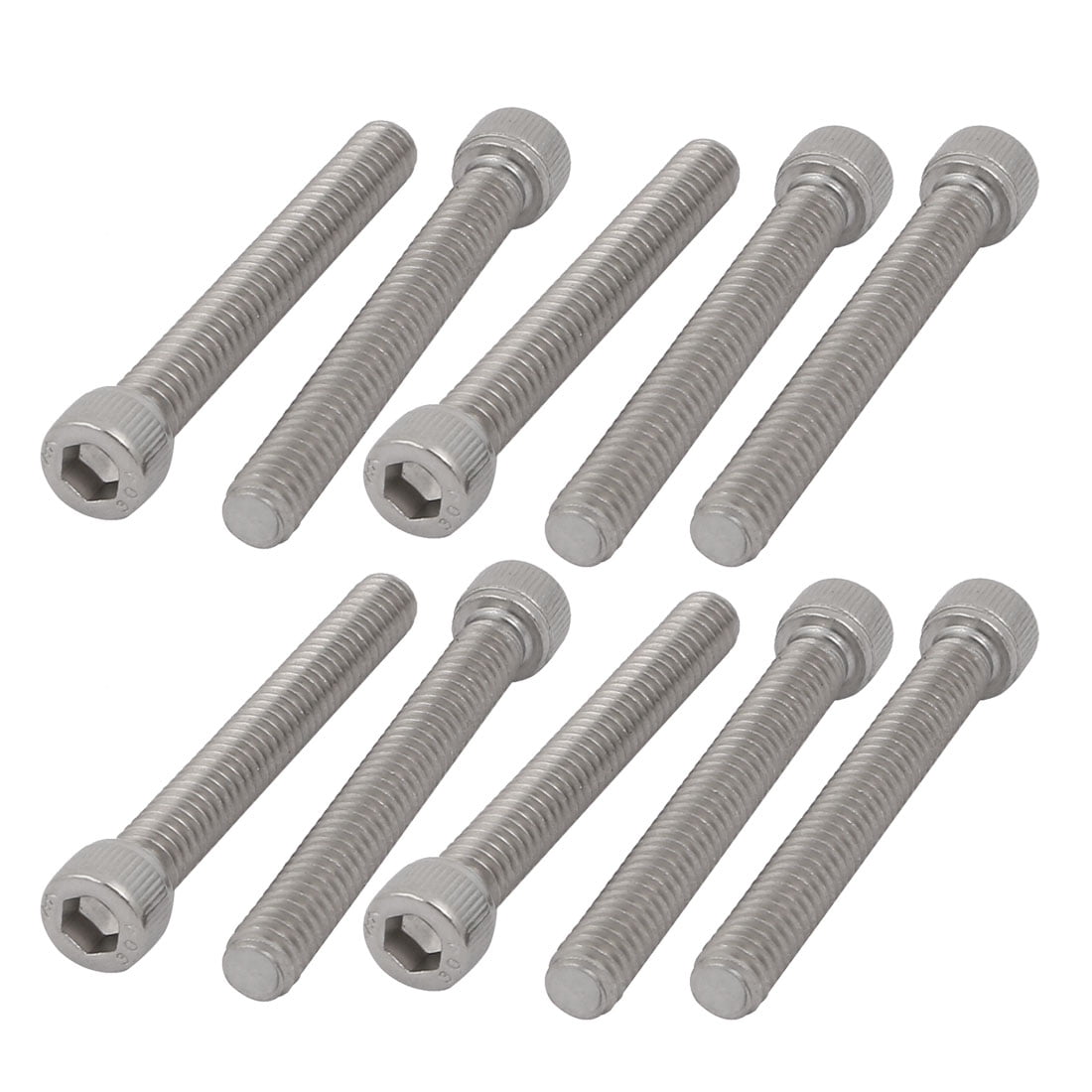 1/4-20 x 2" 304 Stainless Steel Full Threaded Hex Socket Head Cap Screw ...