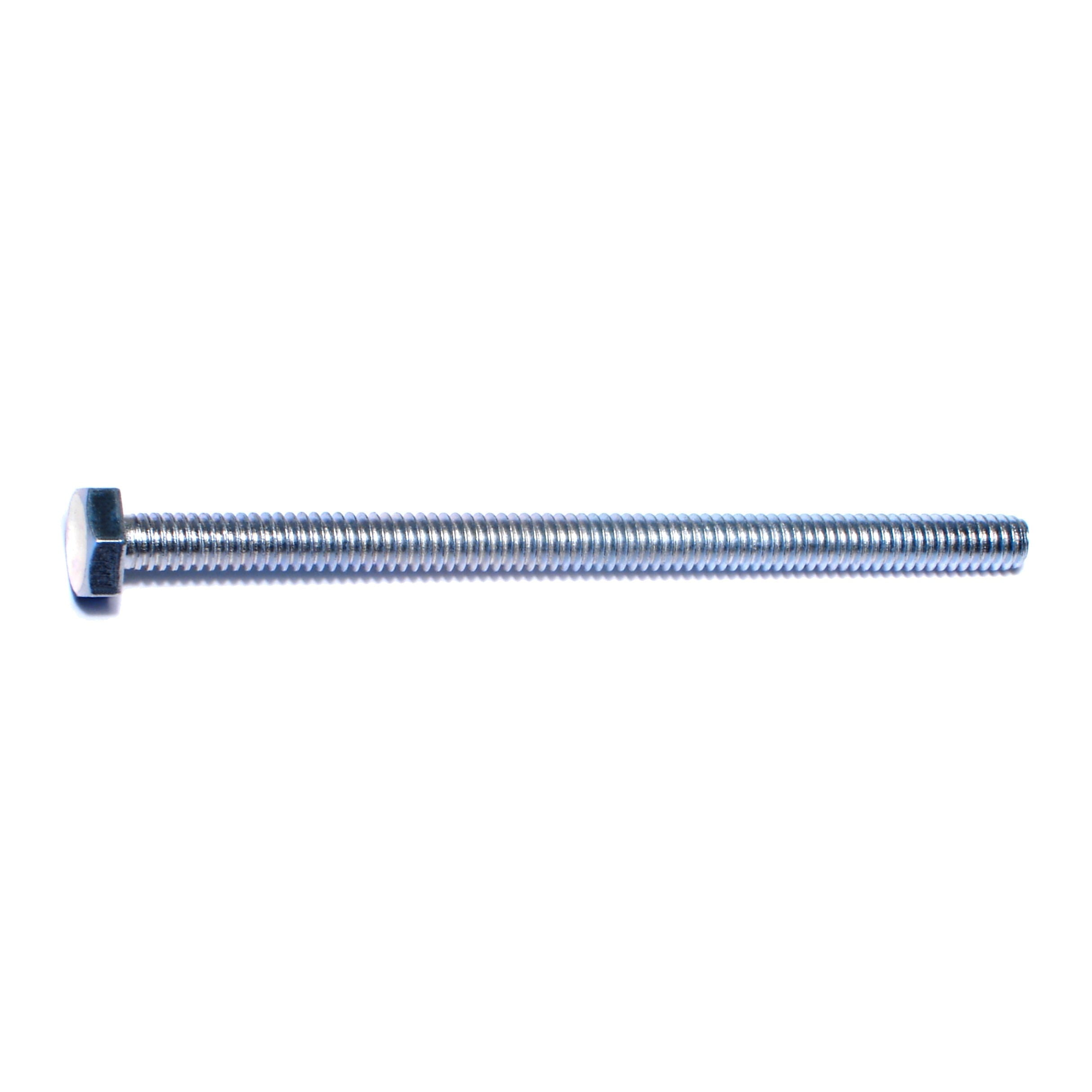 1/4"-20 x 4" Zinc Plated Steel Coarse Full Thread Hex Head Tap Bolts ...