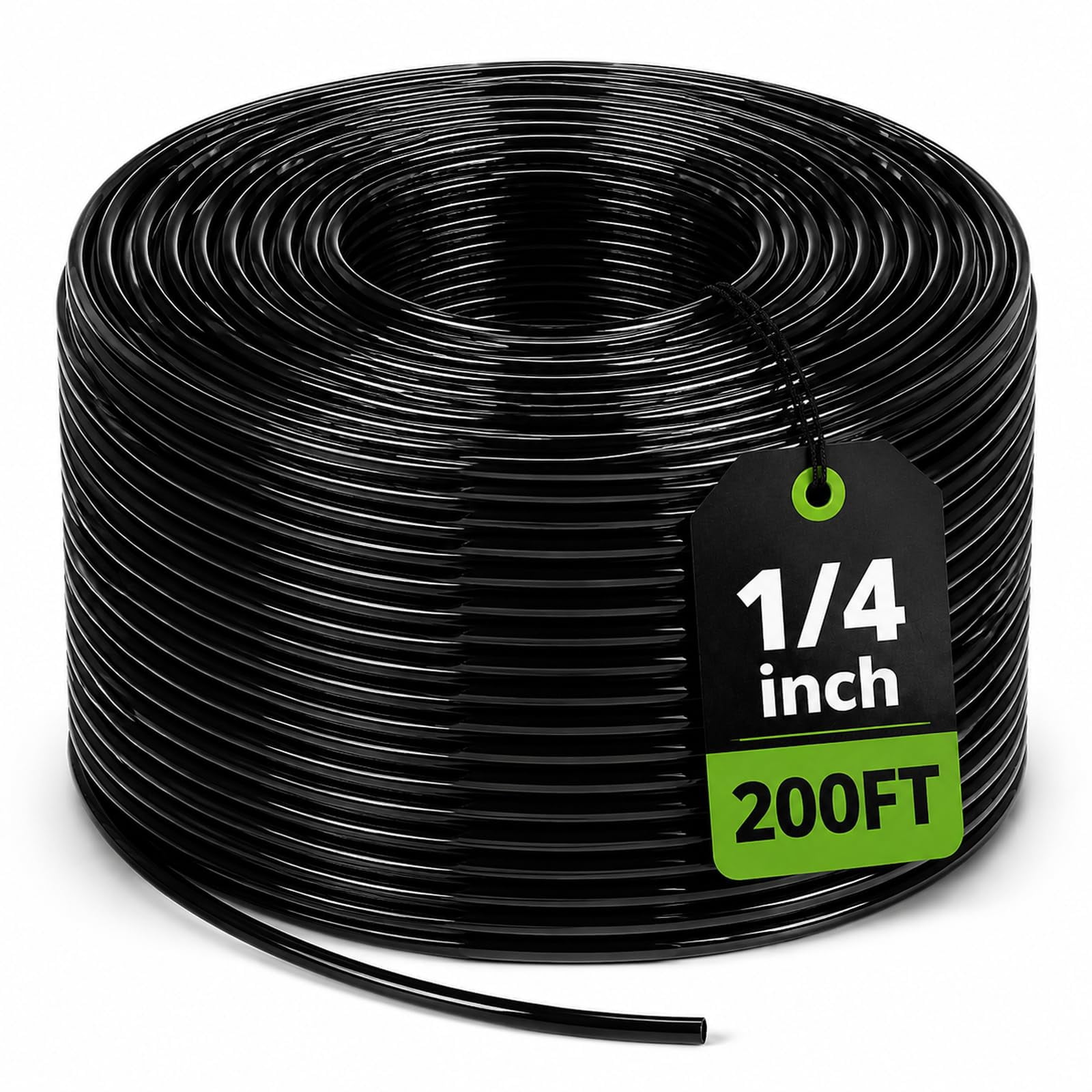 1/4"-200FT Black Drip Irrigation Tubing for Garden Watering - Walmart.com