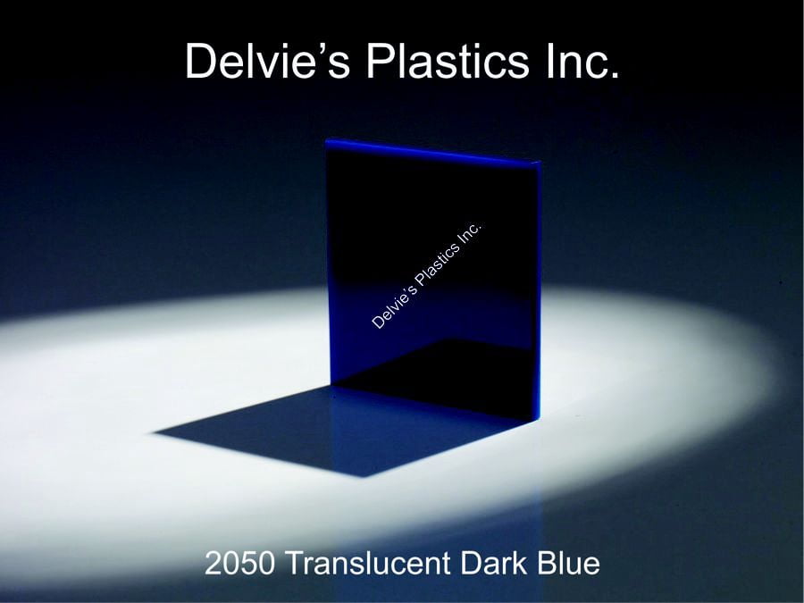 1/4" 2050 Translucent Blue Cell Cast Acrylic Sheet 24" x 24" - Walmart.com