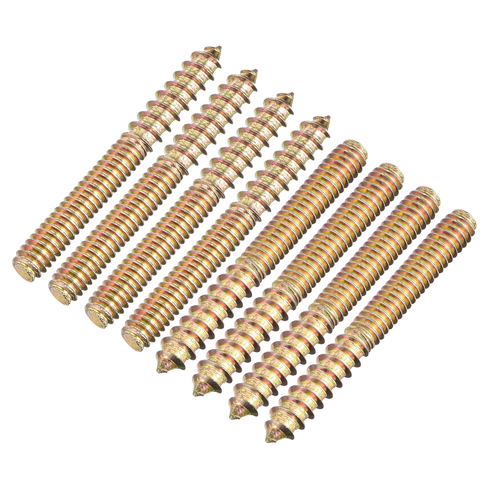1/4-20x2-1/4" Hanger Bolts, 8 Pack Double Ended Screws Wood Dowel ...