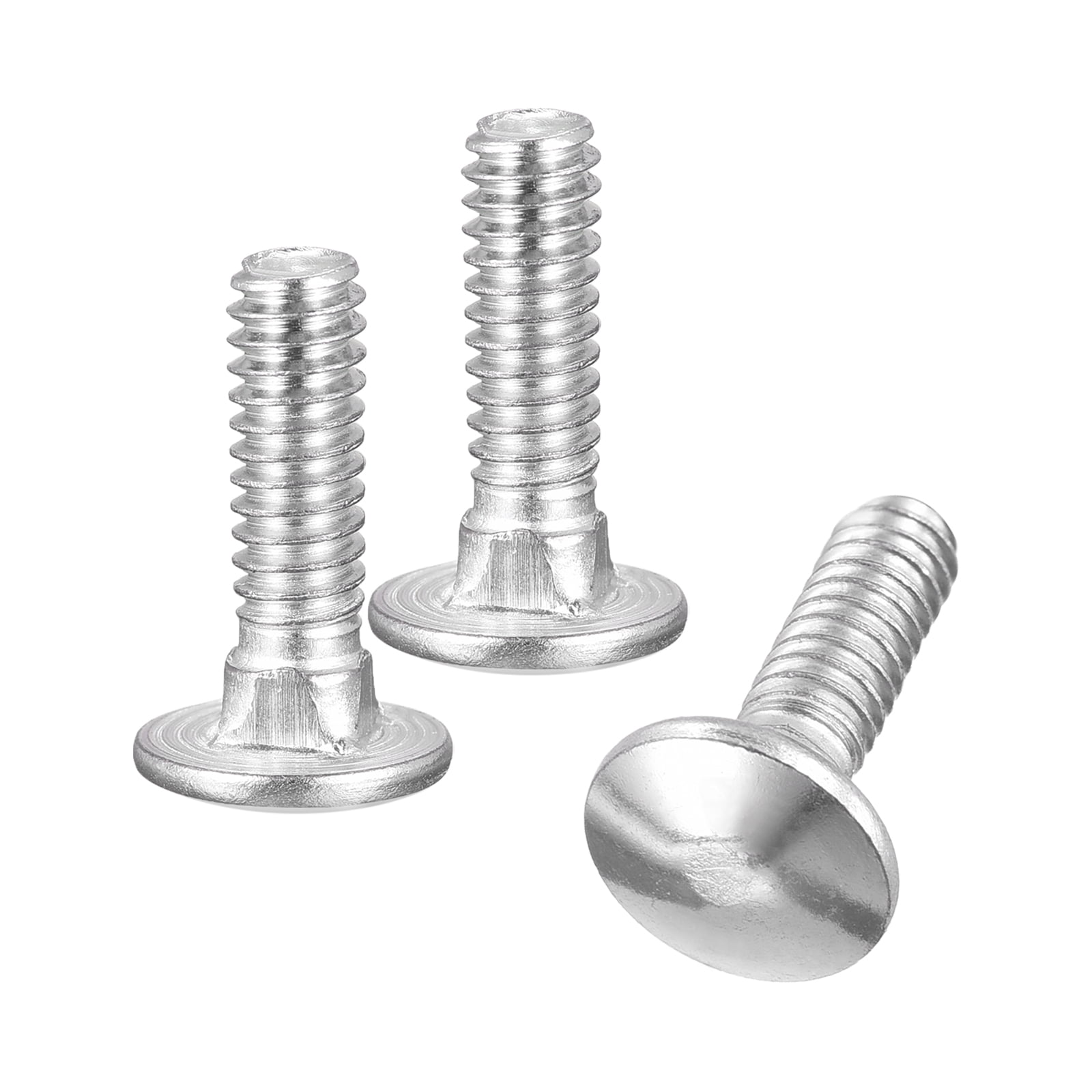 1/4-20x7/8" Carriage Bolt, 10pack Round Head Square Neck Screws, 304 ...