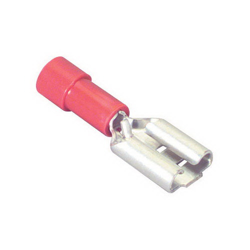 1/4" (22-18) Female Disconnect Crimp Terminal Red 50 Pcs. - Walmart.com
