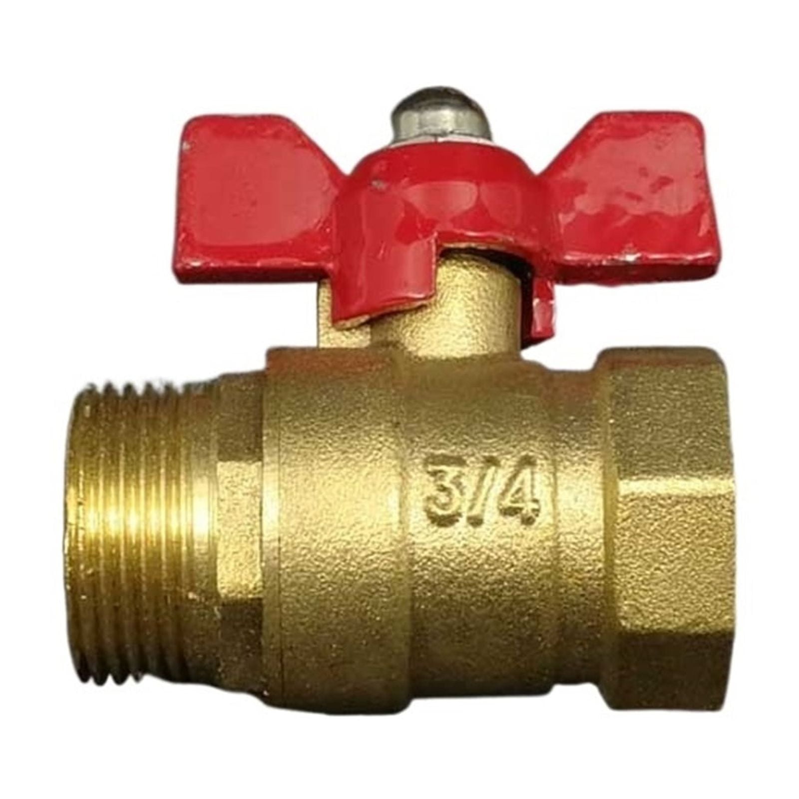 1/4" 3/8" 1/2" 3/4" BSP Female To Male Thread Brass 2 Way Shut Off Ball ...