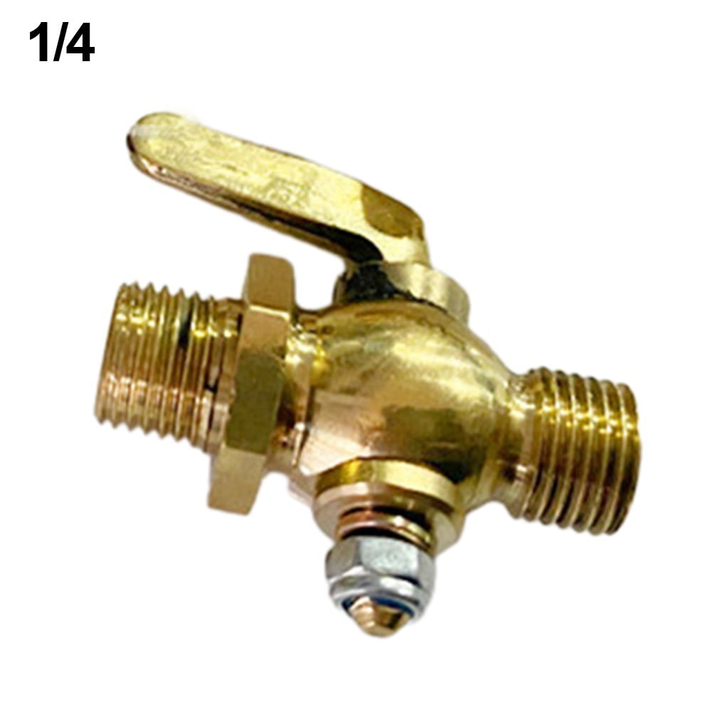 1/4\" 3/8\" 1/2\" 3/4\"BSP Male Brass Drain Petcock Shut Off Valve Fuel ...