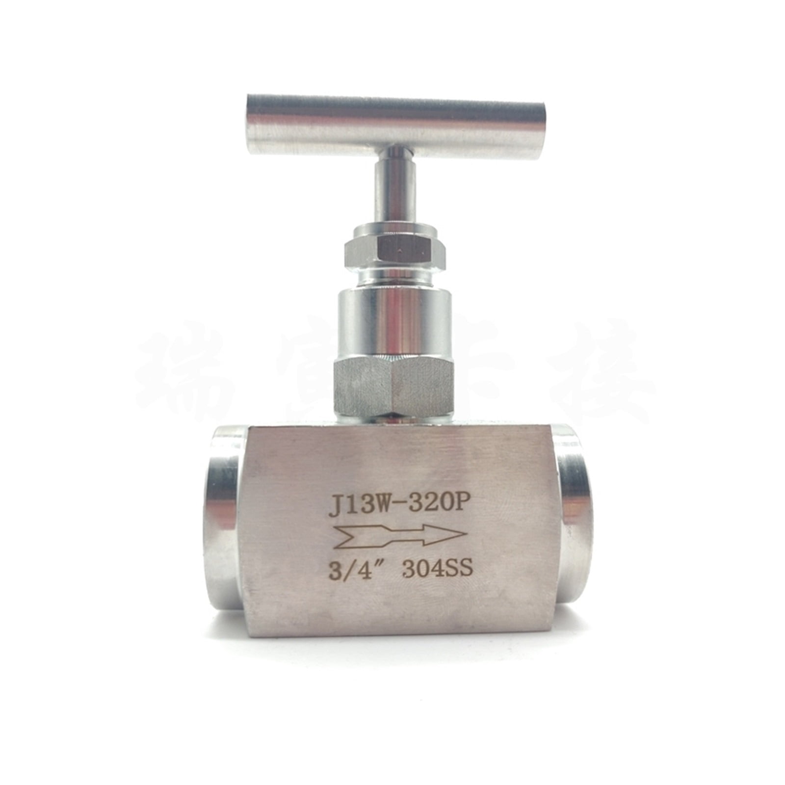 1/4" 3/8" 1/2" BSP Female High Pressure Stainless Steel 304 Shut Off Needle Globe Valve J13-320P ...