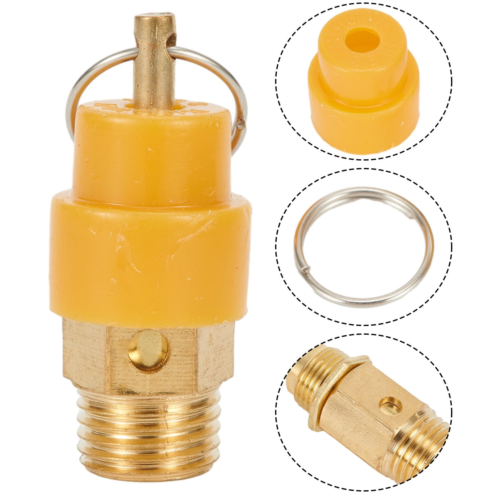 1/4\'\'3/8\" 1/2\" Bsp Air Compressor Safety Relief Valve Pressure ...