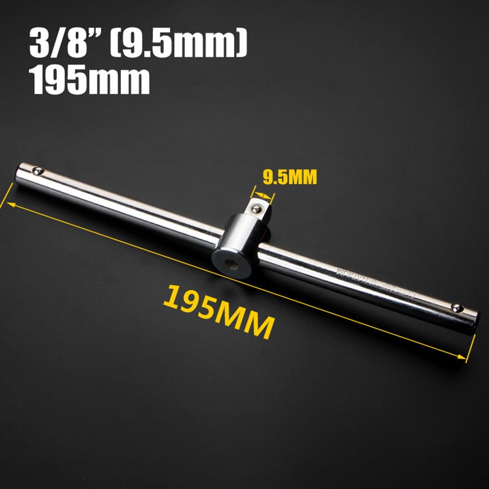 1/4”3/8” 1/2” External Sockets Wrench Slide Bar Extension Sliding T-Bar ...